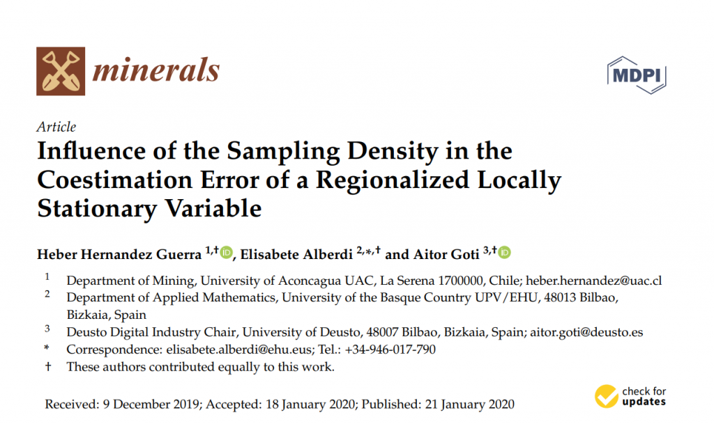 Influence Of The Sampling Density In The Coestimation Error Of A